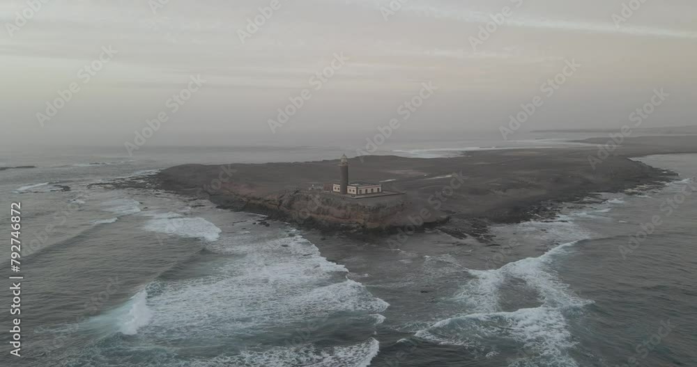 From a bird's eye view, behold the timeless charm of a cliffside ...