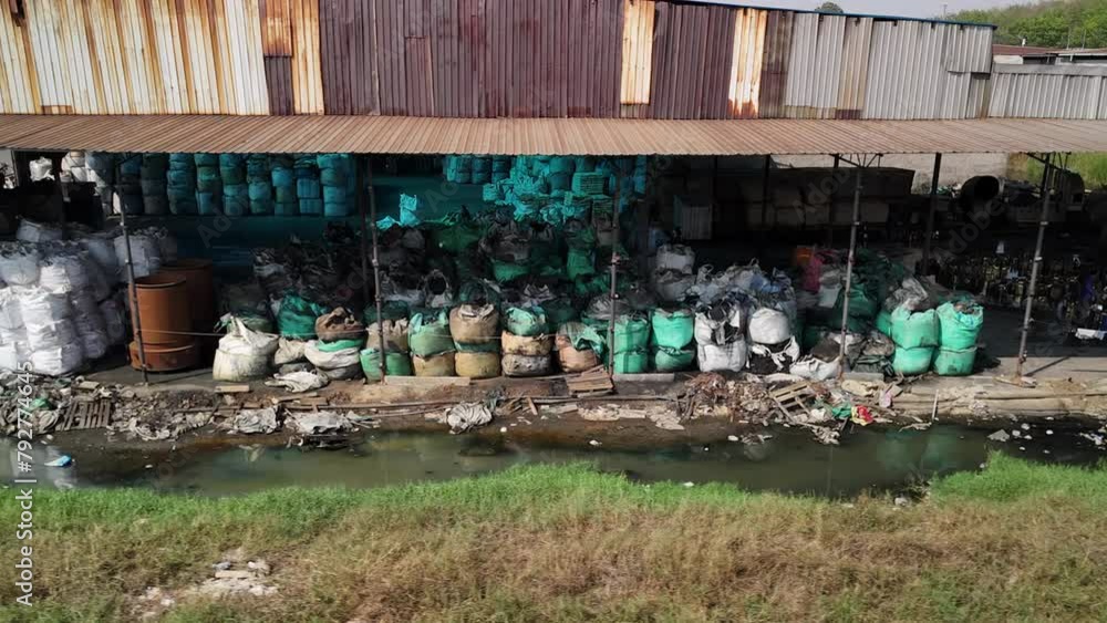 Toxic Waste Water Pollution, Recycling Electronic e-Waste Processing ...