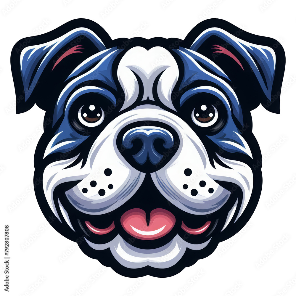Dog Face Vector Art. Illustration of dog face. Stock Illustration ...