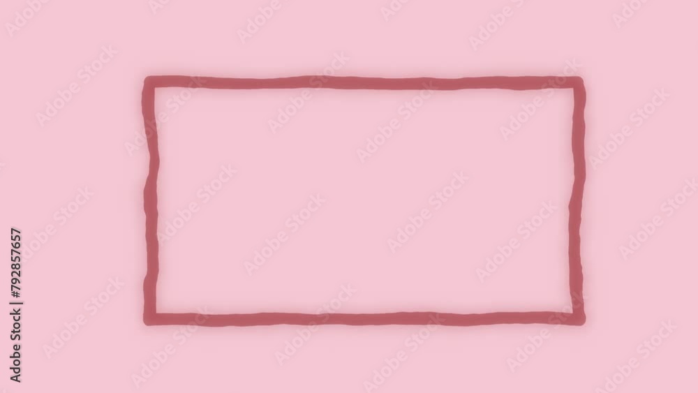 Animated rectangles appearing on screen. Animation in red, blue and ...