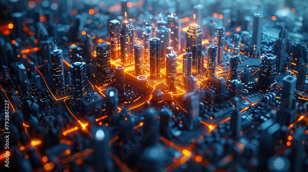 Intelligent AI city command center, monitoring and optimizing urban ...