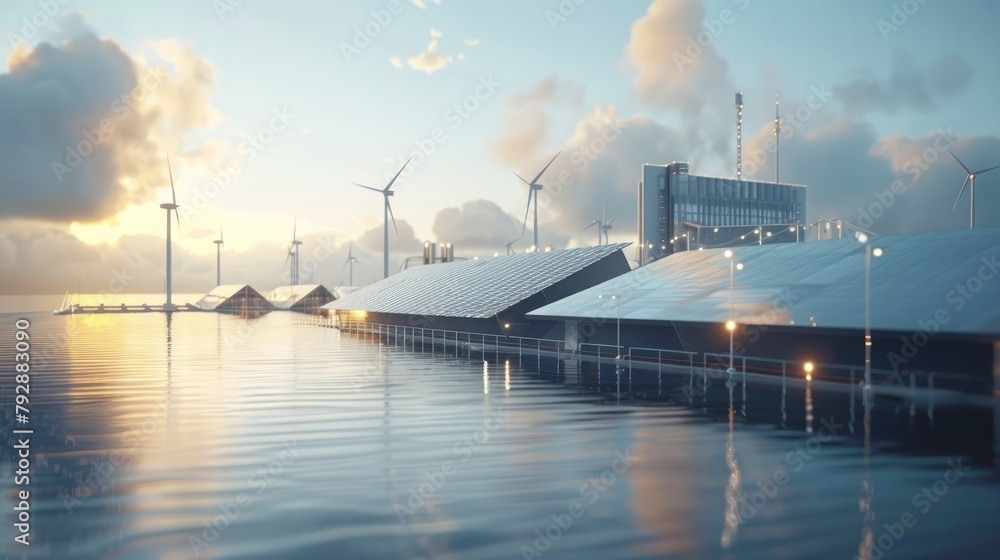 An innovative renewable energy system, harnessing solar, wind, and ...