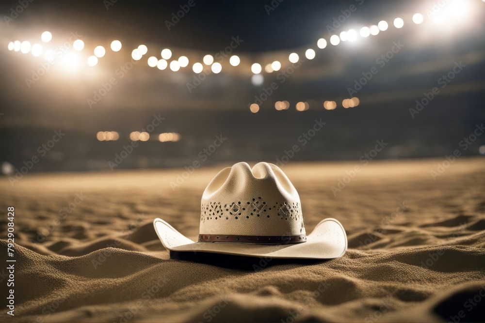 'arena rodeo sandy horse paddock ranch sand place spotlight wooden ...