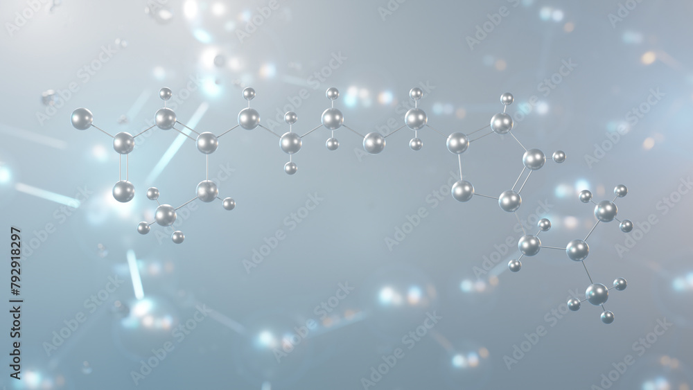 ranitidine molecular structure, 3d model molecule, histamine h2 ...