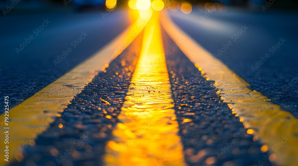 Reflective Road Markings Enhancing Safety at Dusk: A Commitment to ...