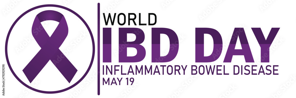 World IBD Day Inflammatory Bowel Disease. May 19. Suitable for greeting ...