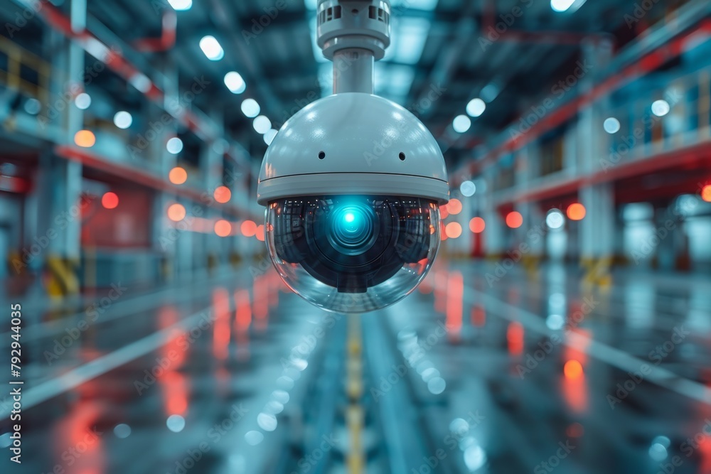 Warehouse security camera network: monitoring inventory movements Stock ...