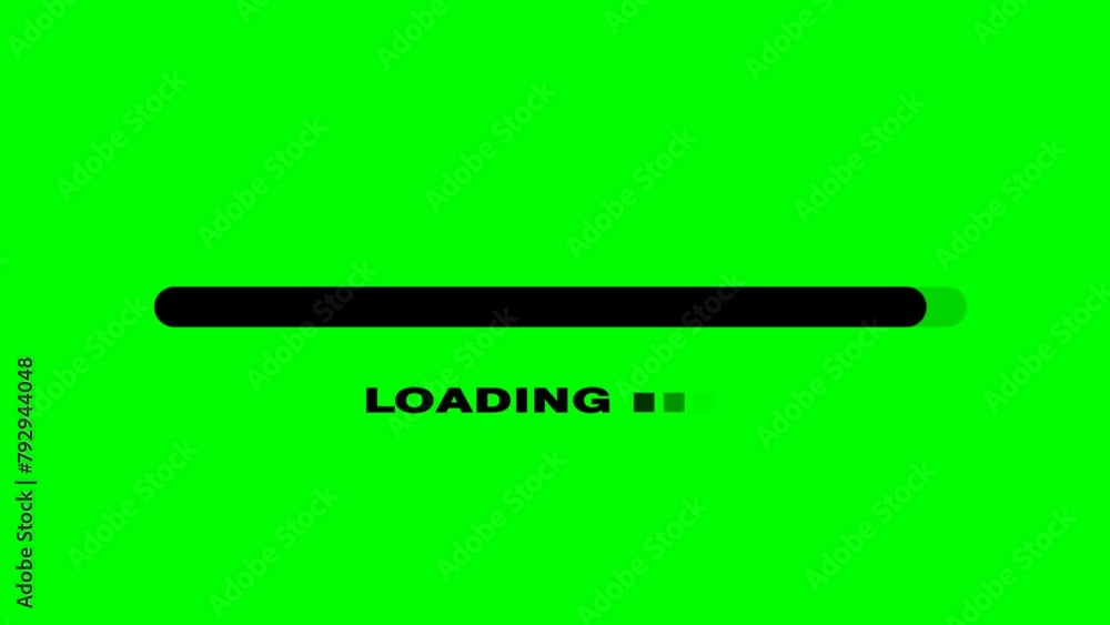 Vidéo Stock Animated line progress bar loader: 4K video recording with ...