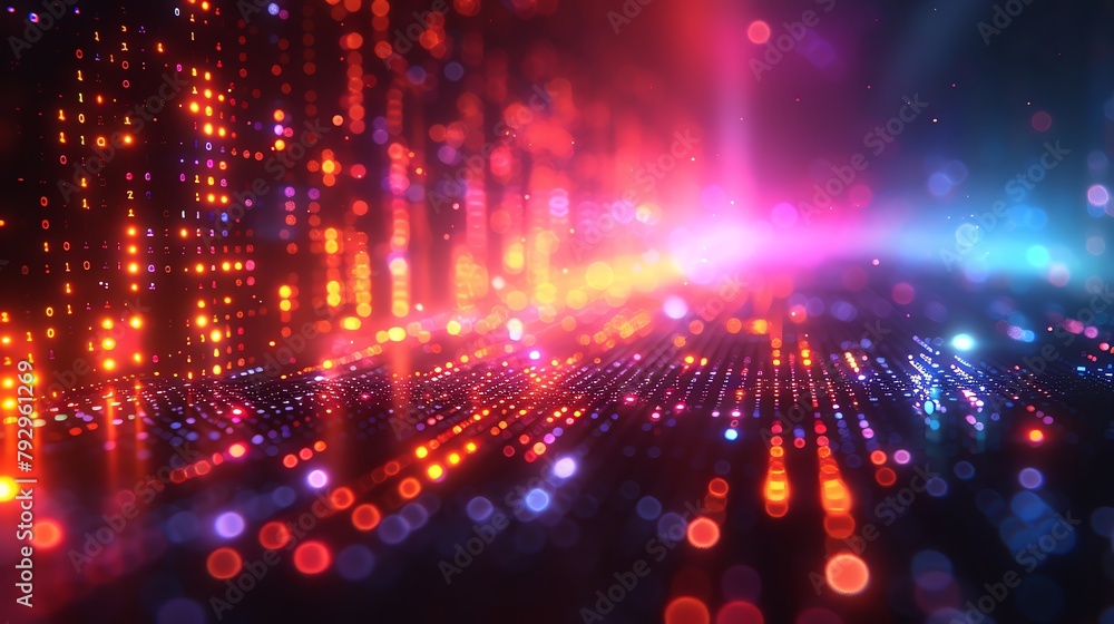 tech gradient background with purple and blue colors, simple shapes ...