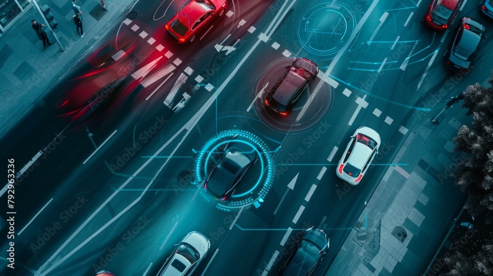 The future of self-driving autonomous electric cars is depicted this ...