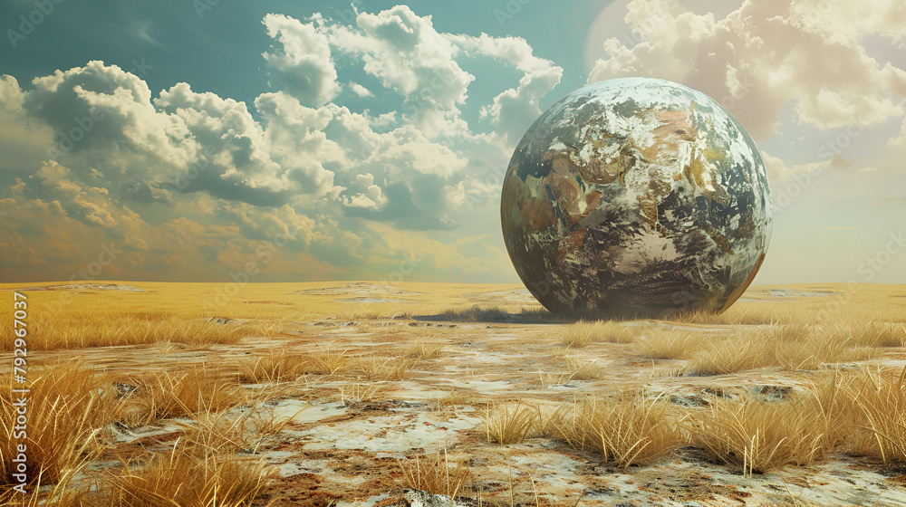 planeta tierra secandose por la falta de agua el planeta seco sin agua ...