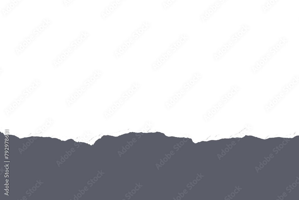 Ripped paper on transparent background, ripped paper, hole torn ...