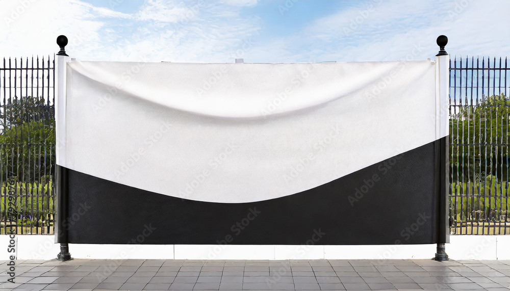 layered fabric banner mockup vinyl banners printing grommet mockup ...