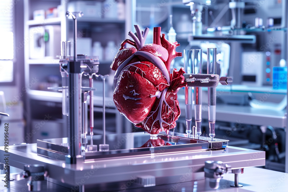 Ultra-realistic image of a biotech lab specializing in ...