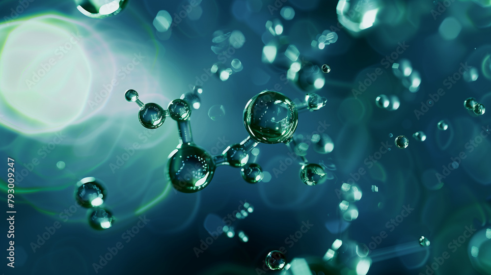 Hydrogen green energy environment sustanability H2: Water Molecule ...