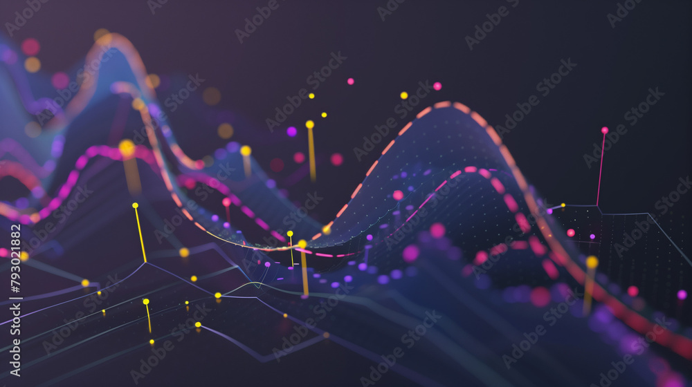 Thorough 3D dashboard displays analytical data via interactive charts ...
