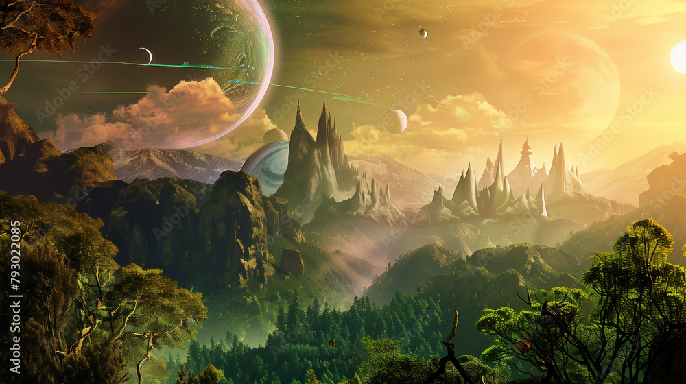 Mesmerizing fantasy and sci-fi settings mesmerize with alien planets ...