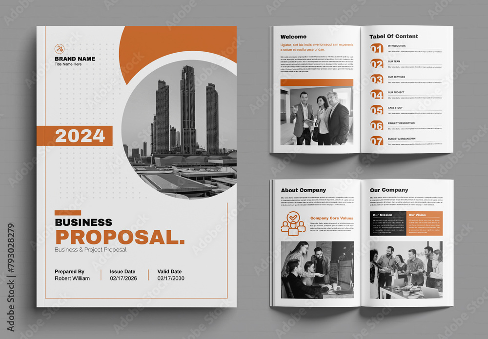 Business Proposal Design Template Stock Template | Adobe Stock