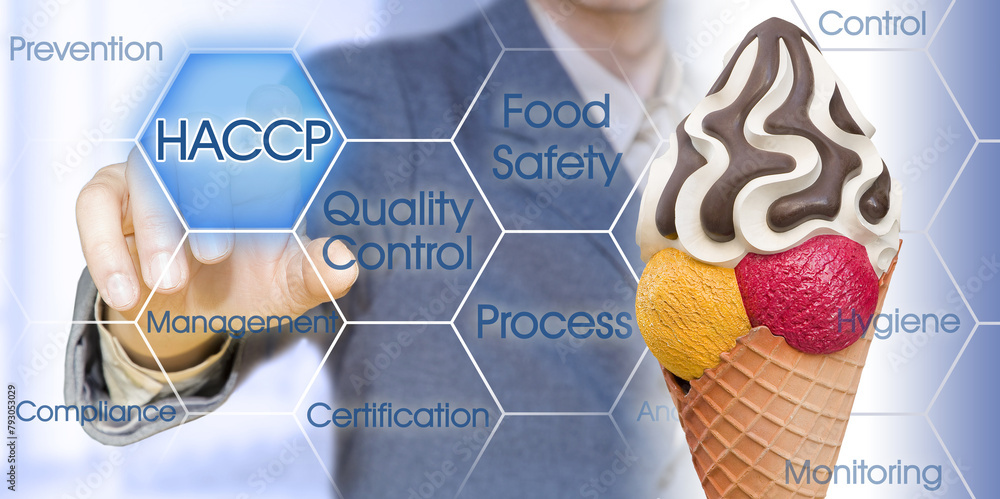 Commercial plastic ice cream cone on road for commercial advertising ...