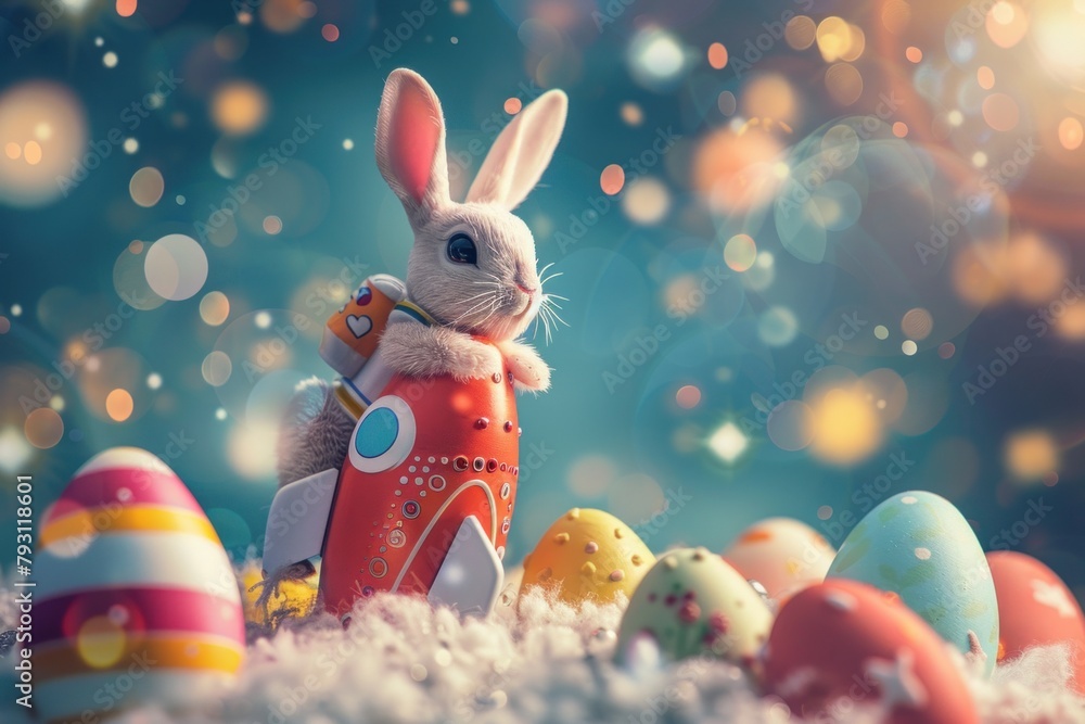 Explore the outer realms of Easter excitement as our bunny astronaut ...