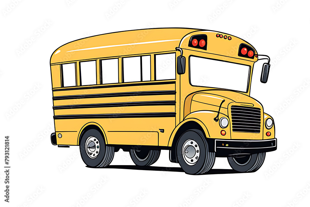 yellow school bus drawing school bus illustration with black and yellow ...