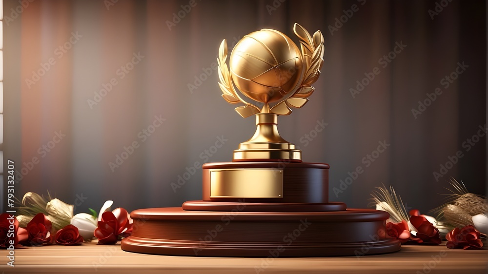 A photorealistic image depicting the celebration of success, featuring ...