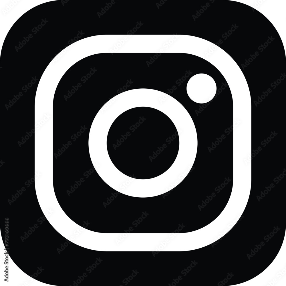 Instagram logo mobile app icon. New social media platform. New social ...