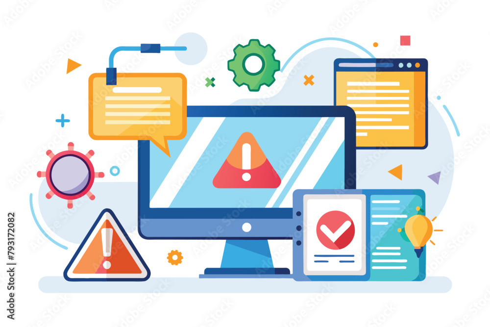 Various Electronic Devices Including Computer Monitor and Tablet ...