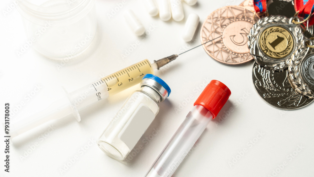 Athletes' medals against the background of doping. Doping for an ...