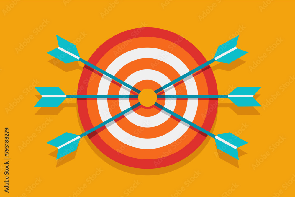 target icon redesigned with multiple arrows converging on it ...
