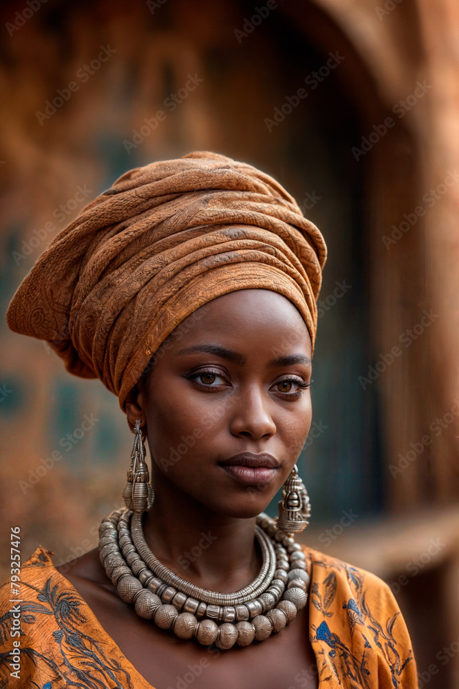 African. Senegalese women Adorn themselves with their beautiful crafts ...