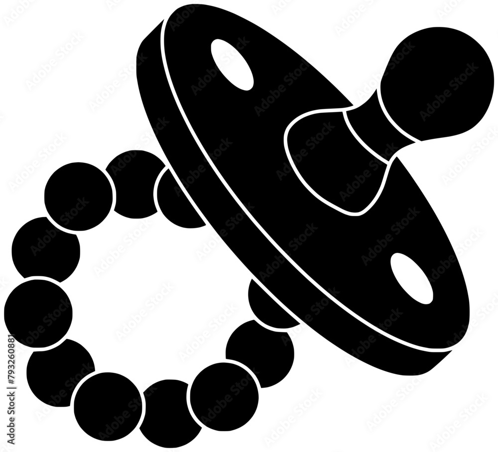 Vetor de baby illustration pacifier silhouette kid logo child icon ...
