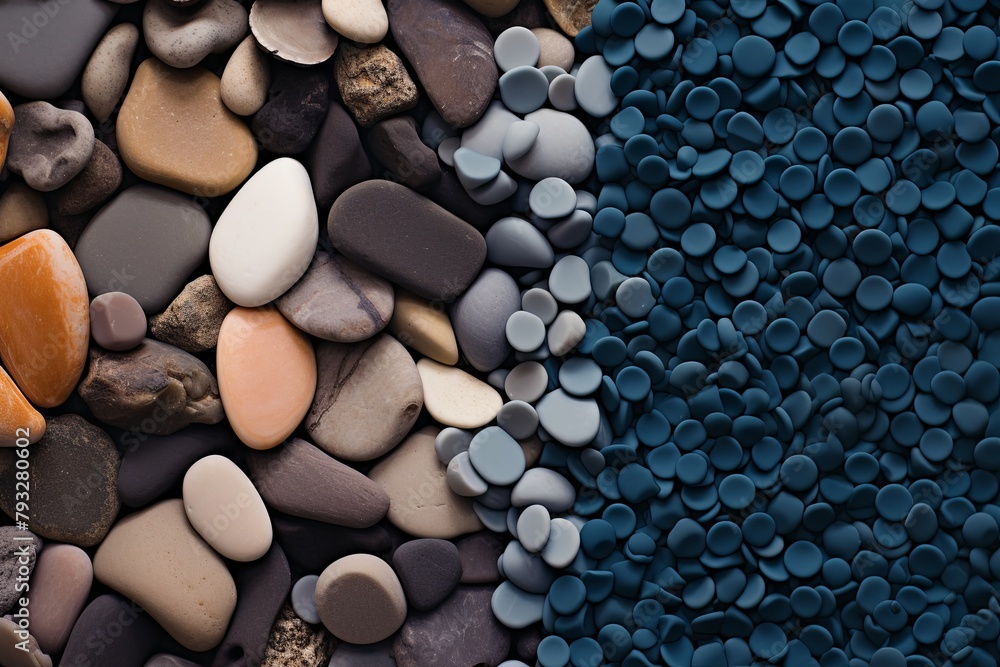 Deep Sea Color Palettes: Saltwater Tides & Pebble Textures Harmony ...