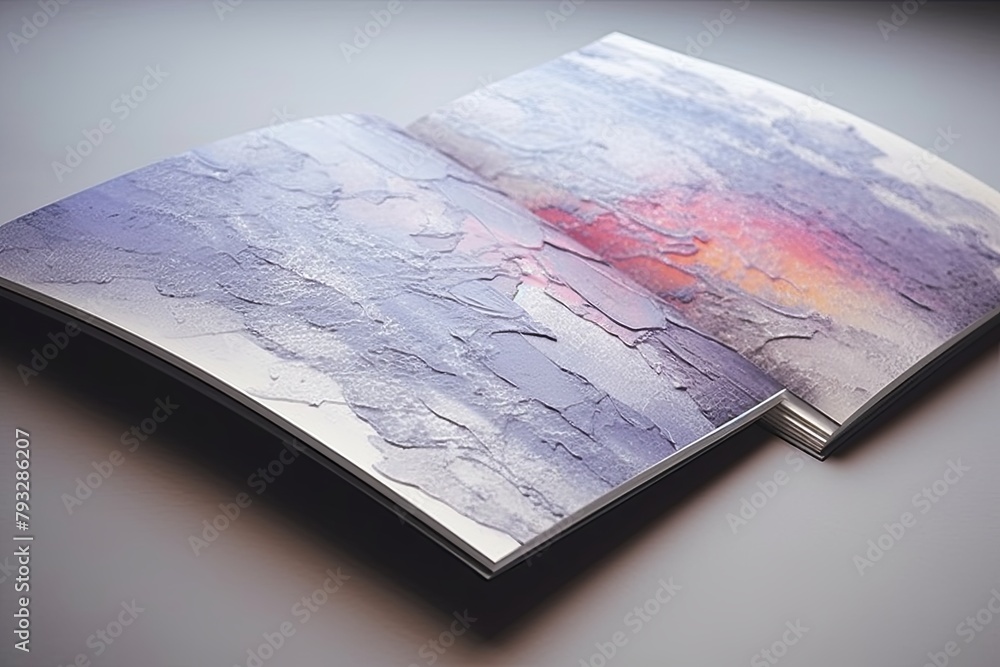 Pastel Noise Texture Layouts: Digital Brochure with Textured Pages ...