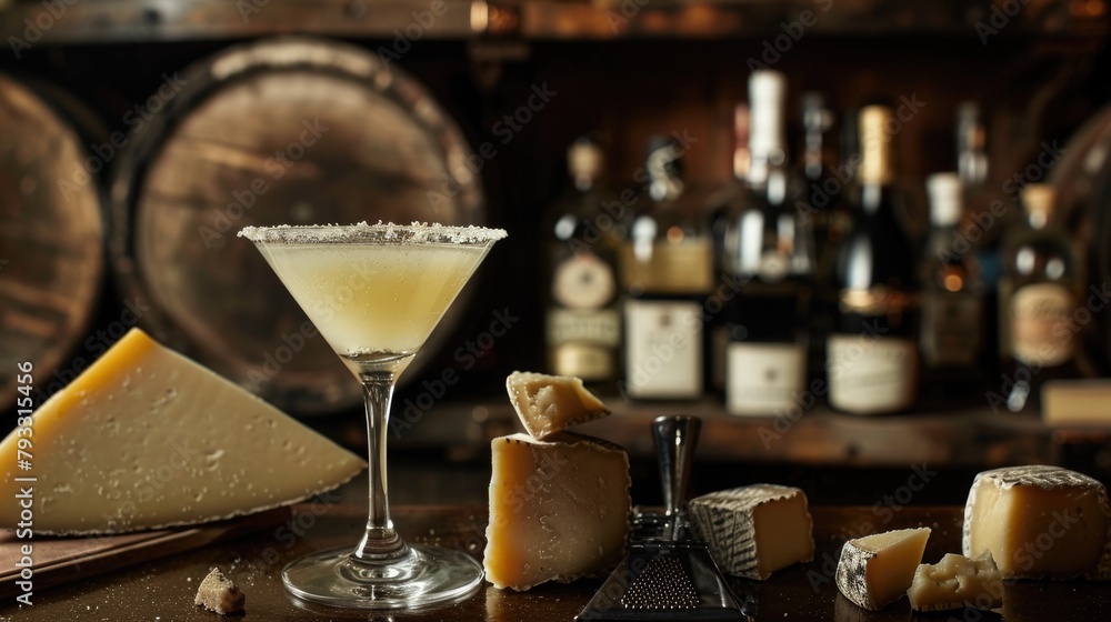 Savory Cheese Martini Experience. An inventive cheese martini graced ...
