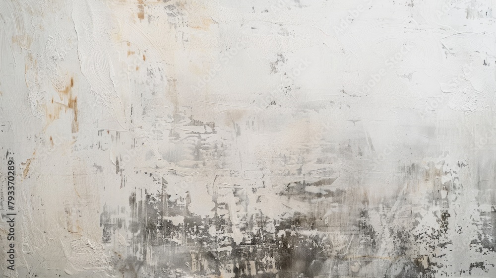 Contrasting Accents: A White Wall with a Striking White Paint Splatter ...