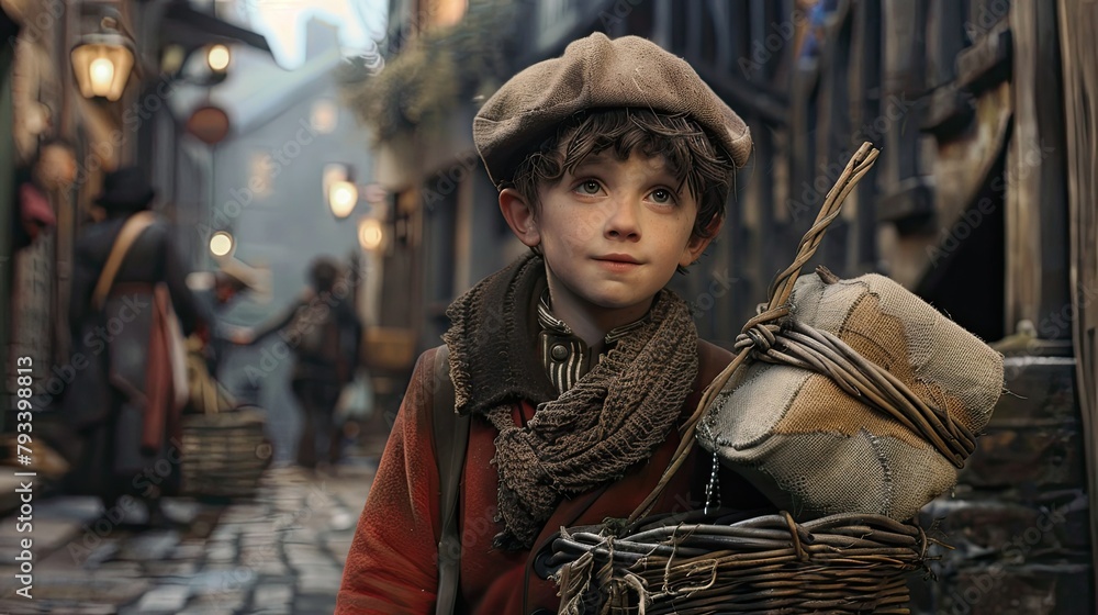 In 1789 a charming 5 year old street urchin toiled as a chimney sweep ...