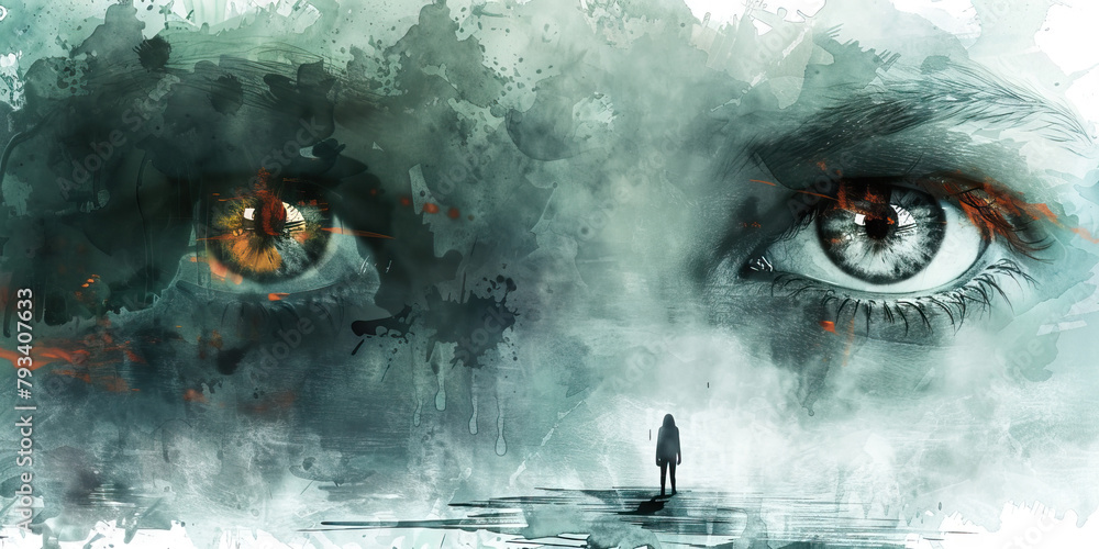 Existential Dread: The Abyss and Searching Eyes - Picture someone ...