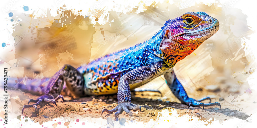 Survival: The Quick Reflexes and Alert Eyes - Visualize a lizard with ...