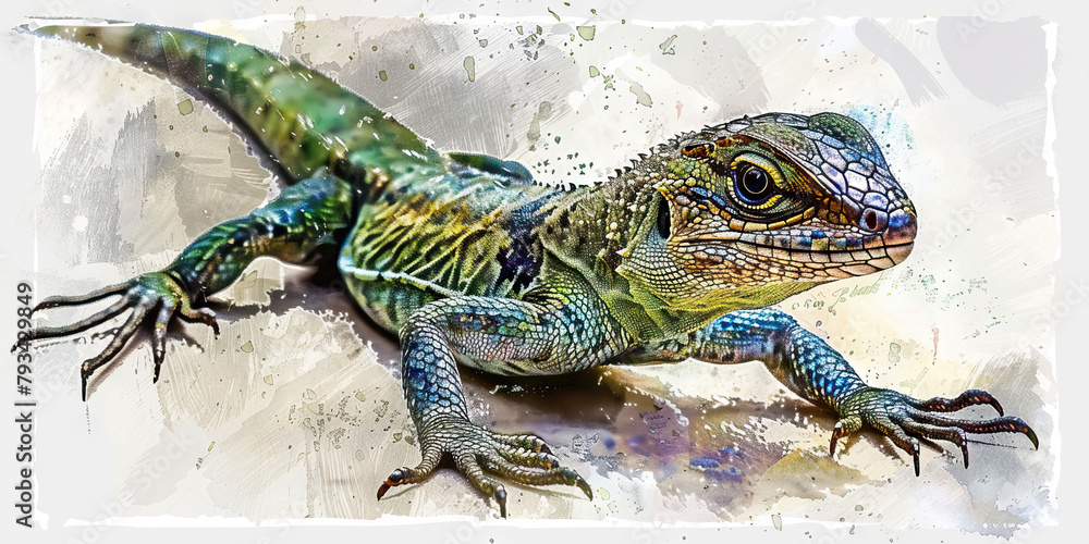Survival: The Quick Reflexes and Alert Eyes - Visualize a lizard with ...
