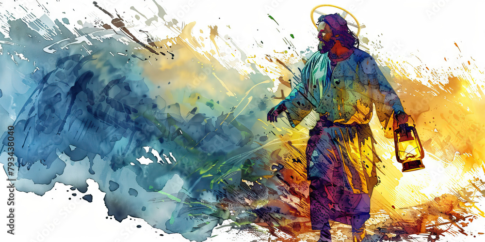 Guide: The Lantern and Narrow Path - Imagine Jesus holding a lantern ...