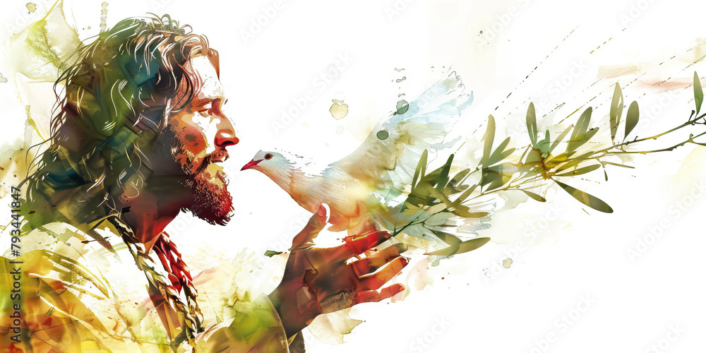 Prince of Peace: The Dove and Olive Branch - Picture Jesus with a dove ...