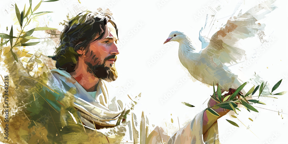 Prince of Peace: The Dove and Olive Branch - Picture Jesus with a dove ...