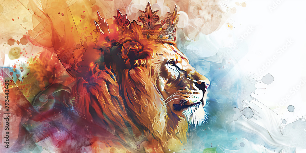 Lion of Judah: The Lion and Crown - Imagine Jesus as a lion with a ...