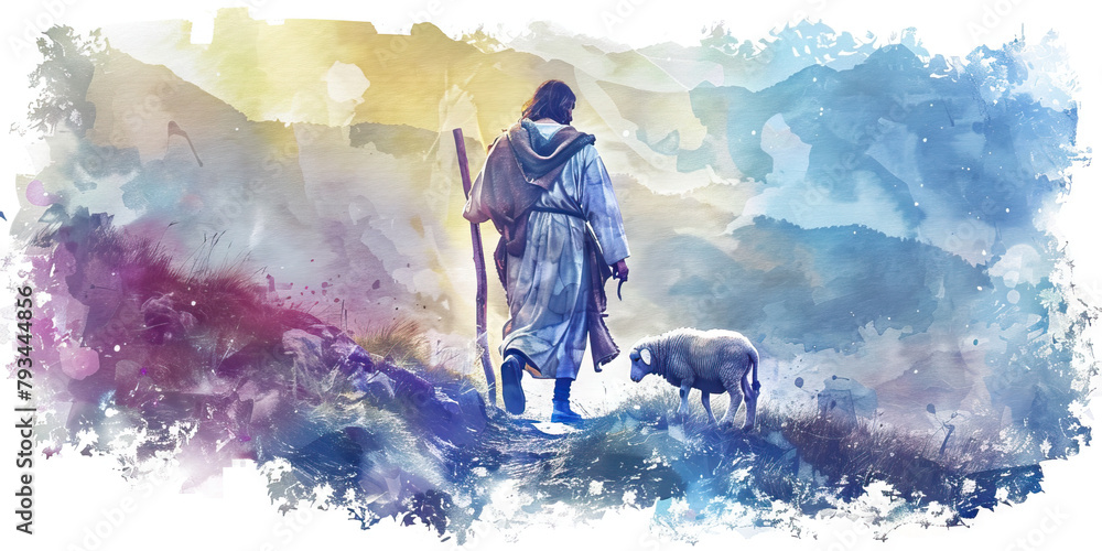Good Shepherd: The Shepherd Carrying a Lamb - Picture Jesus as the good ...