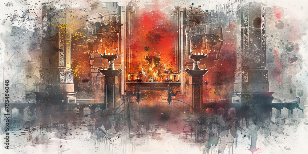 Sacrifice: The Altar and Offerings - Imagine an altar with offerings ...