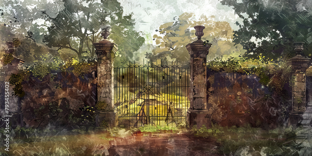 Isolation: The Walled Garden and Closed Gates - Visualize a walled ...