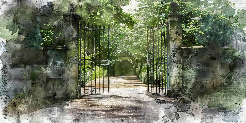 Isolation: The Walled Garden and Closed Gates - Visualize a walled ...