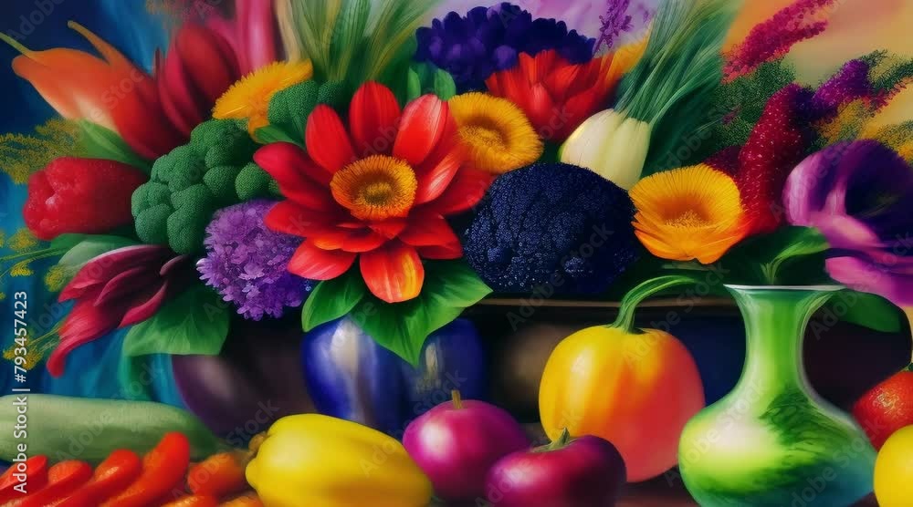featuring everyday objects such as fruits and flowers, all created ...