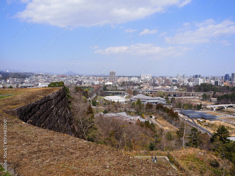 Aoba Castle, also known as Sendai Castle, was built by Date Masamune in ...